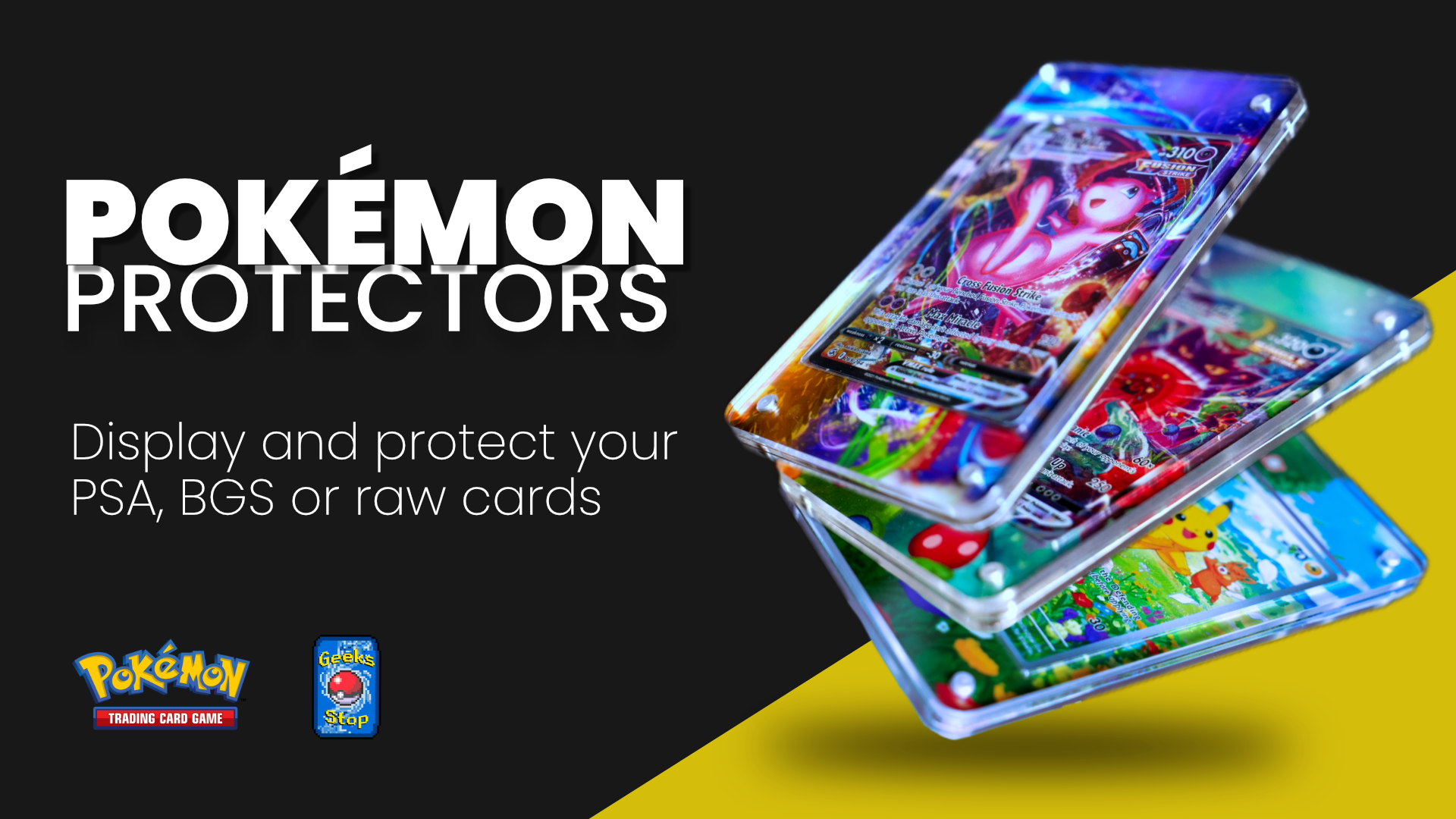 Pokemon Cards Custom Art Display Cases – GeeksStop