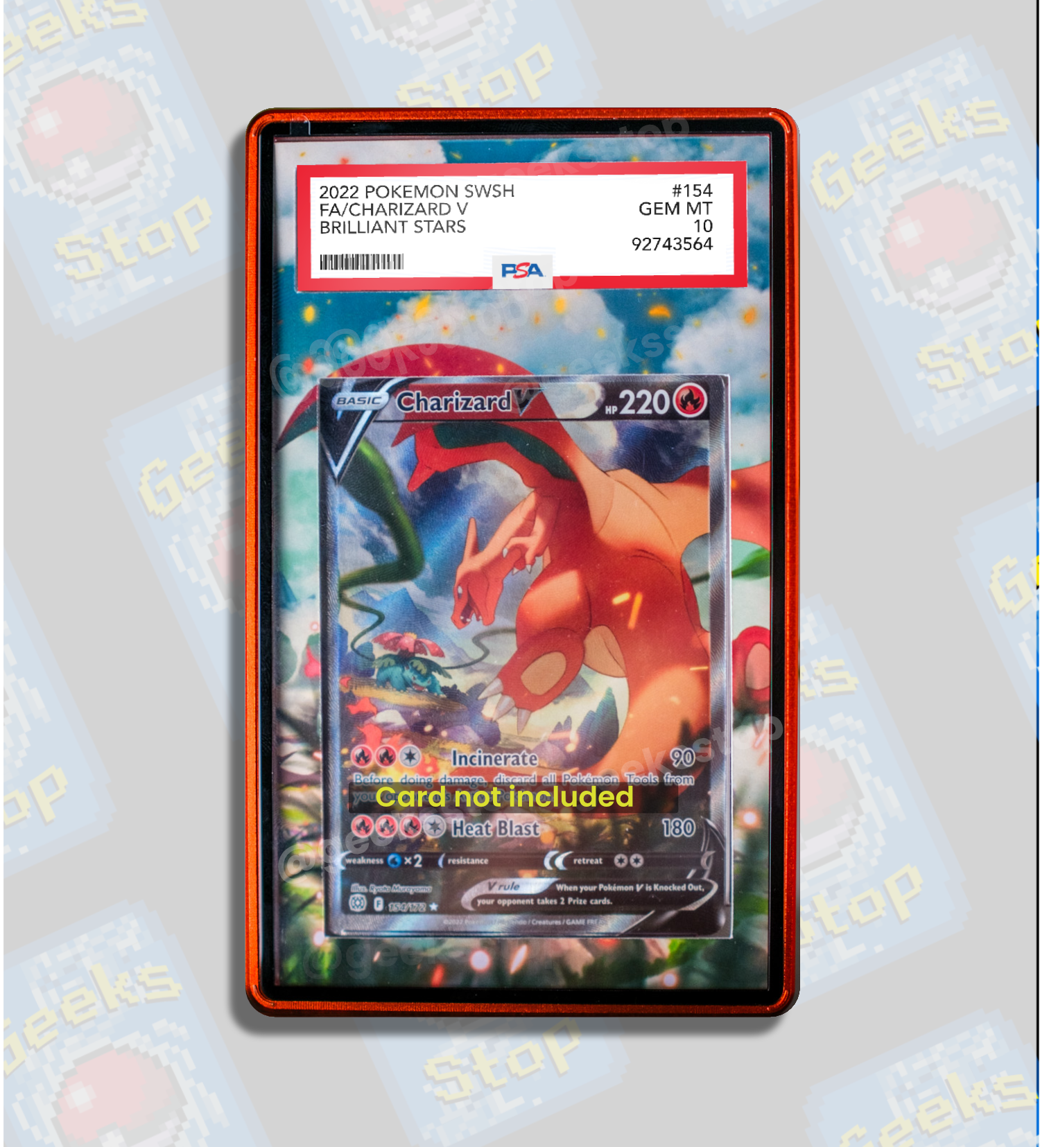 Charizard V Alt Art PSA BGS | Display Case Extended Art for Pokemon Ca ...