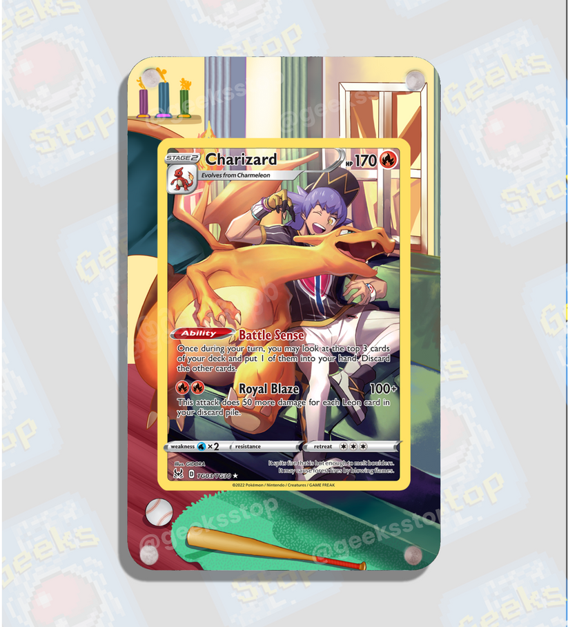 Charizard TG03 | Card Display Case Extended Art for Pokemon Card ...