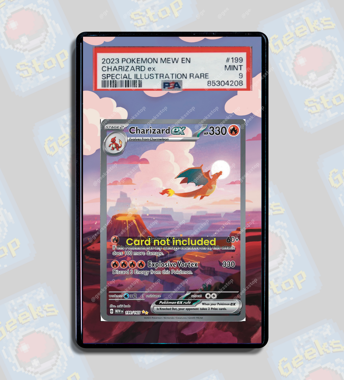 Charizard ex SIR PSA TAG Beckett | Display Case Extended Art for Pokem ...