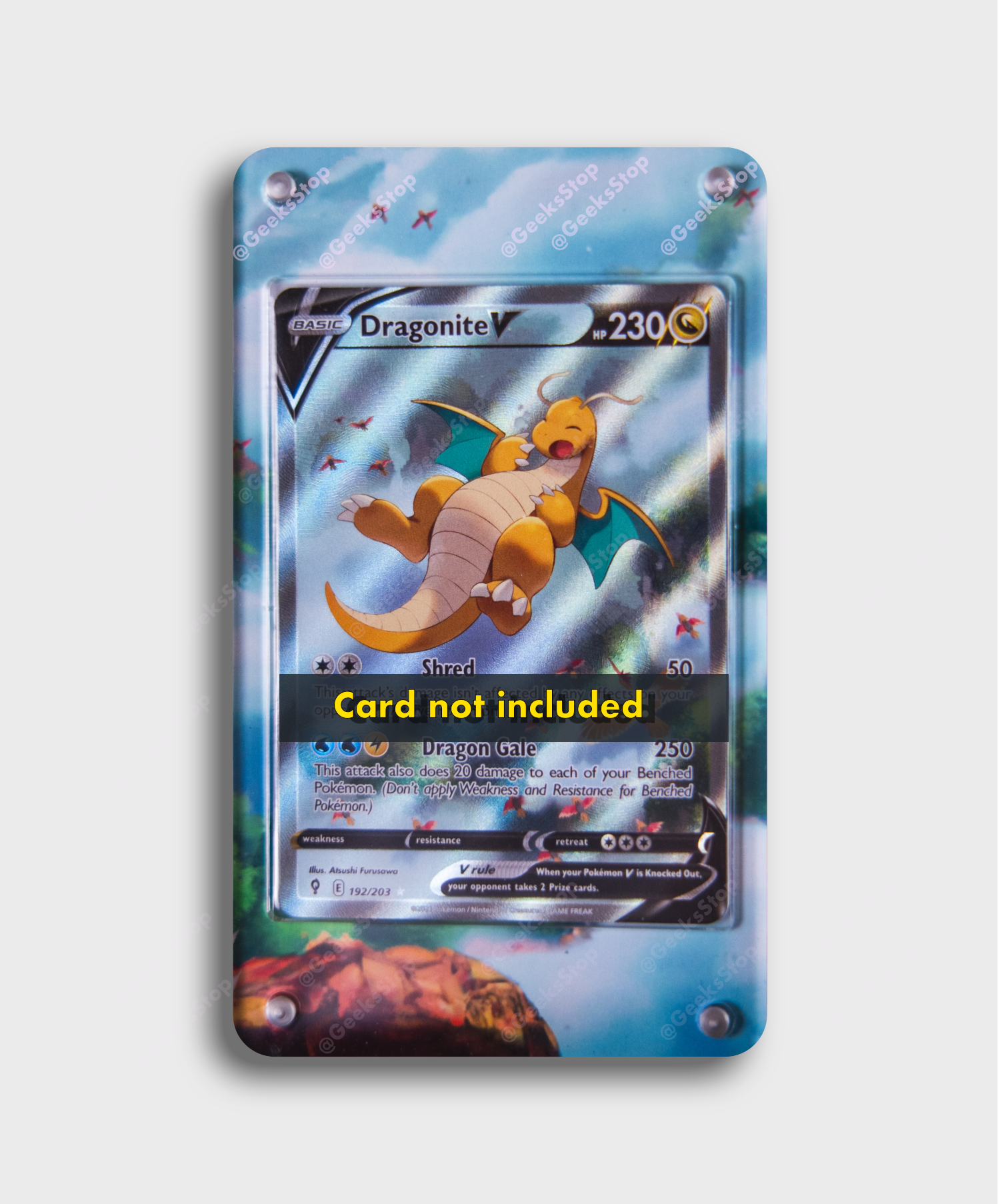 Dragonite V Alternate | Card Display Case Extended Art for Pokemon Car ...