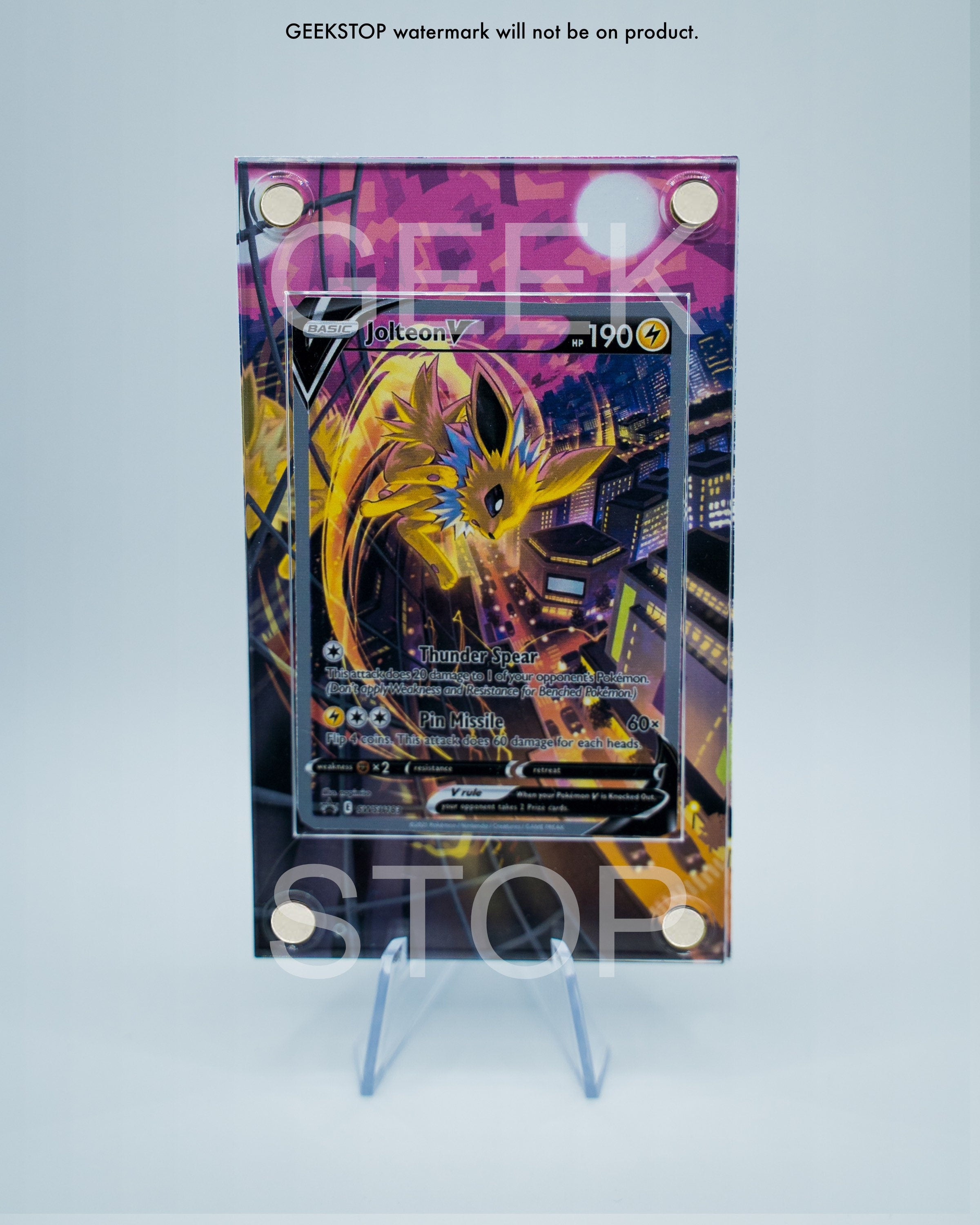 Jolteon V Alternate Art Custom Pokemon Card Display Case – GeeksStop