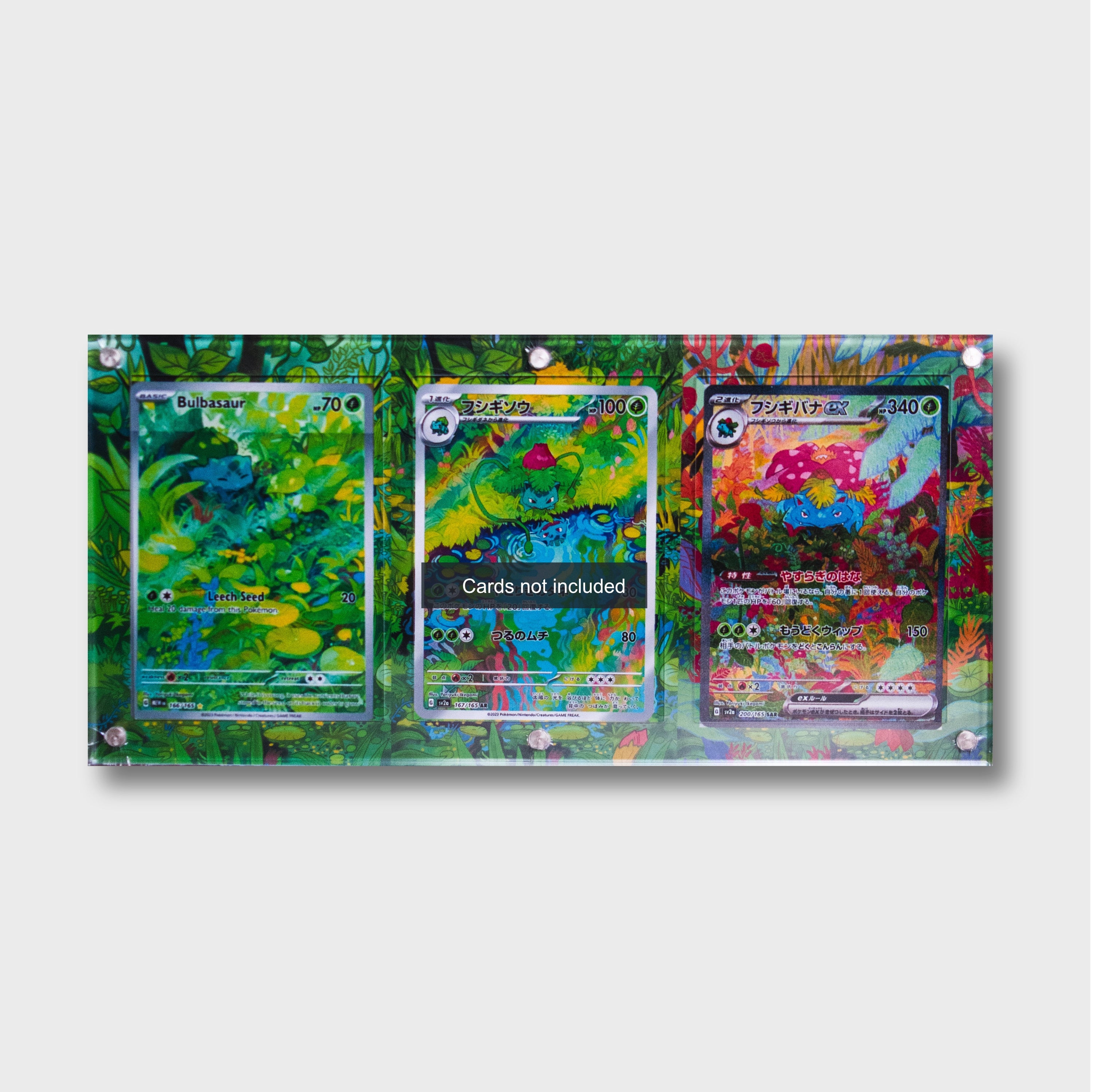 Bulbasaur Ivysaur Venusaur ex Art Rare Alt Custom Display Case for Pok ...