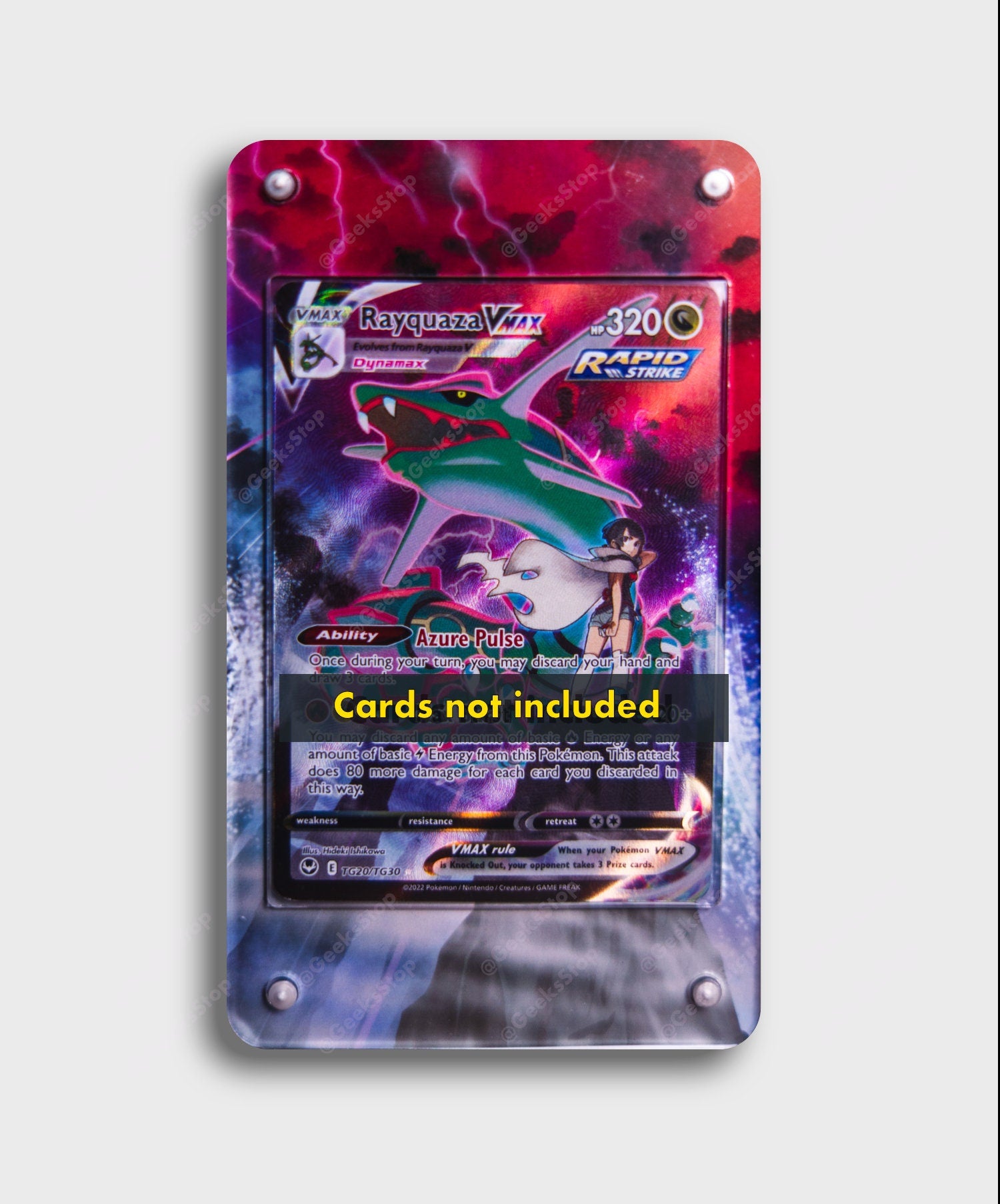 Rayquaza VMAX Trainer Gallery | Card Display Case Extended Art for Pok ...
